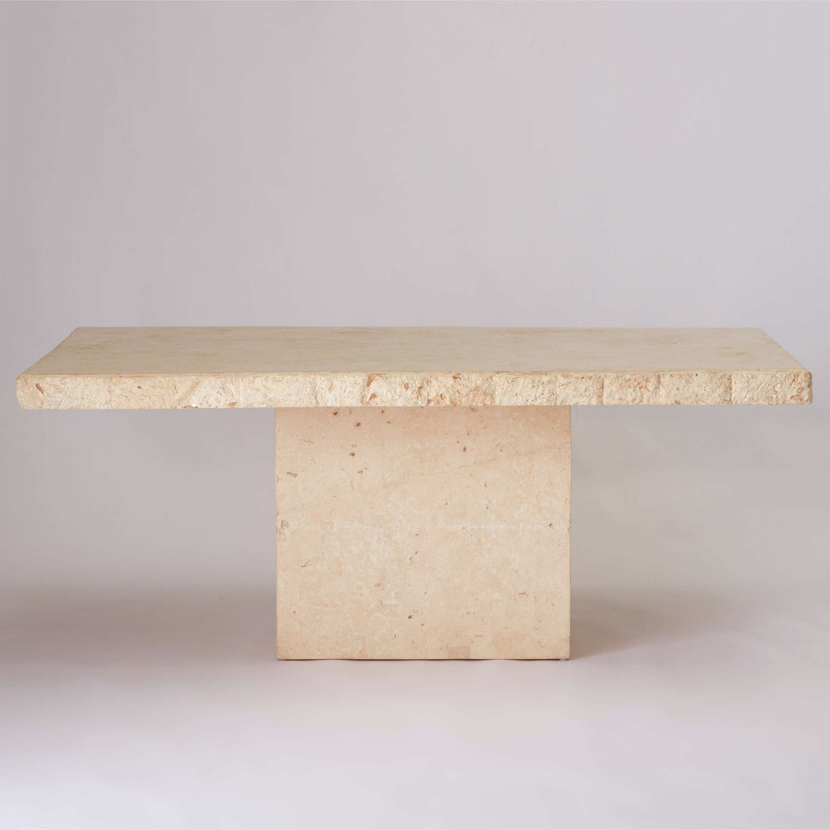Stone Effect Dining Table With Rough Edge. Nibbling To Base – AU