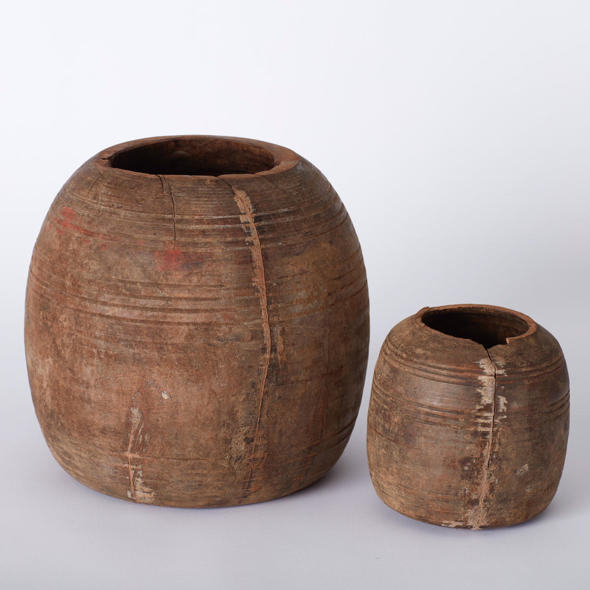 Set Of Spanish Colonial Hand Carved Wooden Cooking Vessels – AU