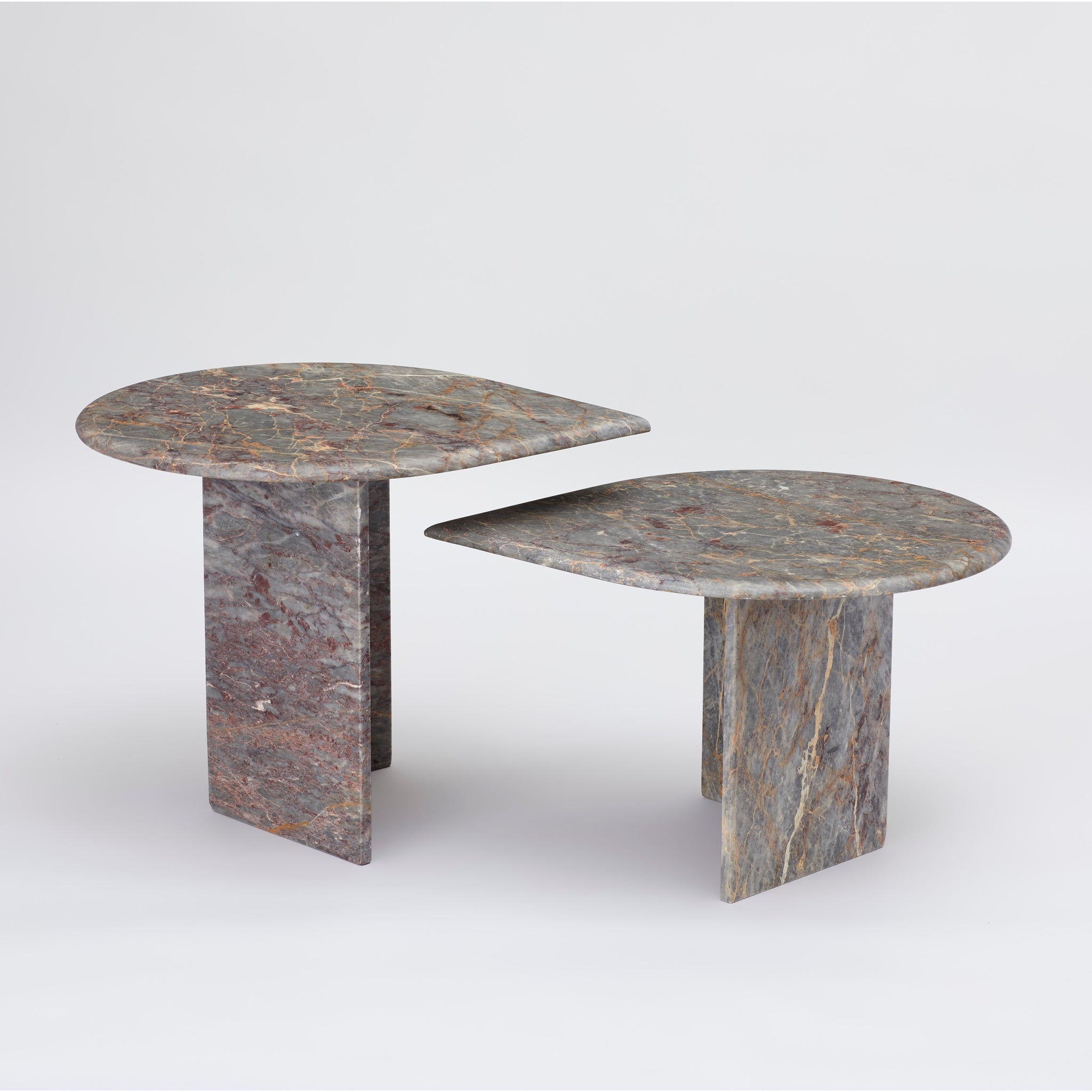 Pair Of Vintage Marble Tear Shaped Tables – AU